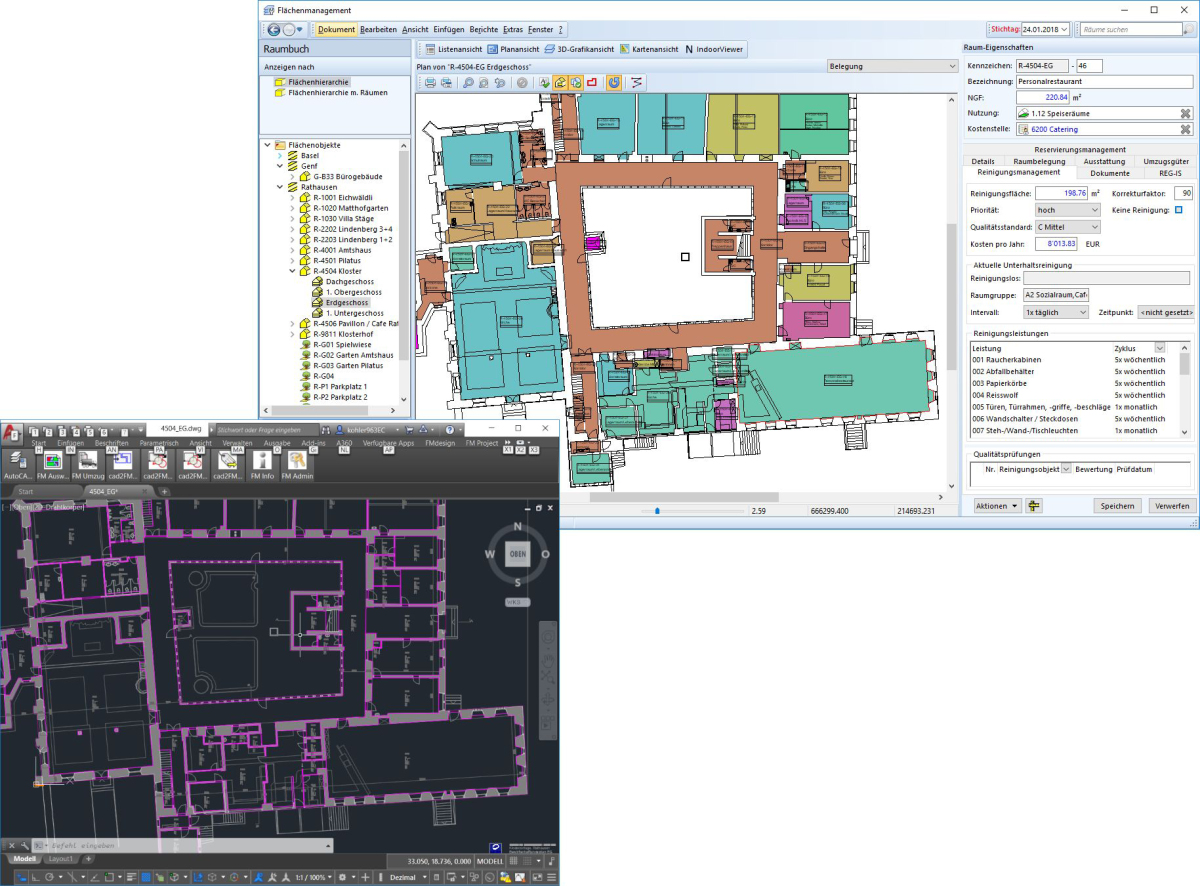 Byron/BIS mit Schnittstelle zu FMdesign von deltaCAD - Facility Management