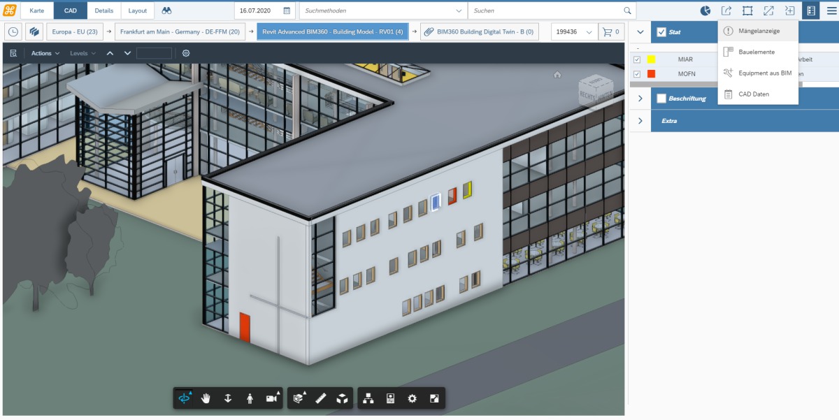 Korasoft integriert BIM in sein CAFM mit SAP - Facility Management